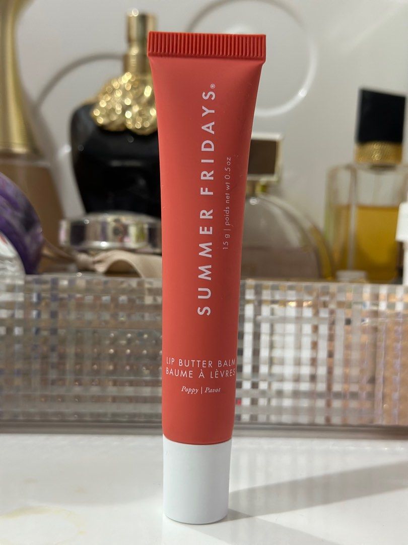 Summer Fridays Lip Butter Balm-Poppy, Beauty & Personal Care, Face ...