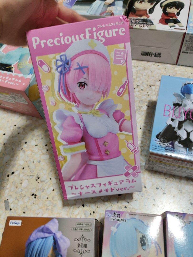 Taito Precious Figure Re:Zero Ram Maid Nurse Ver Anime Figure Figurine ...