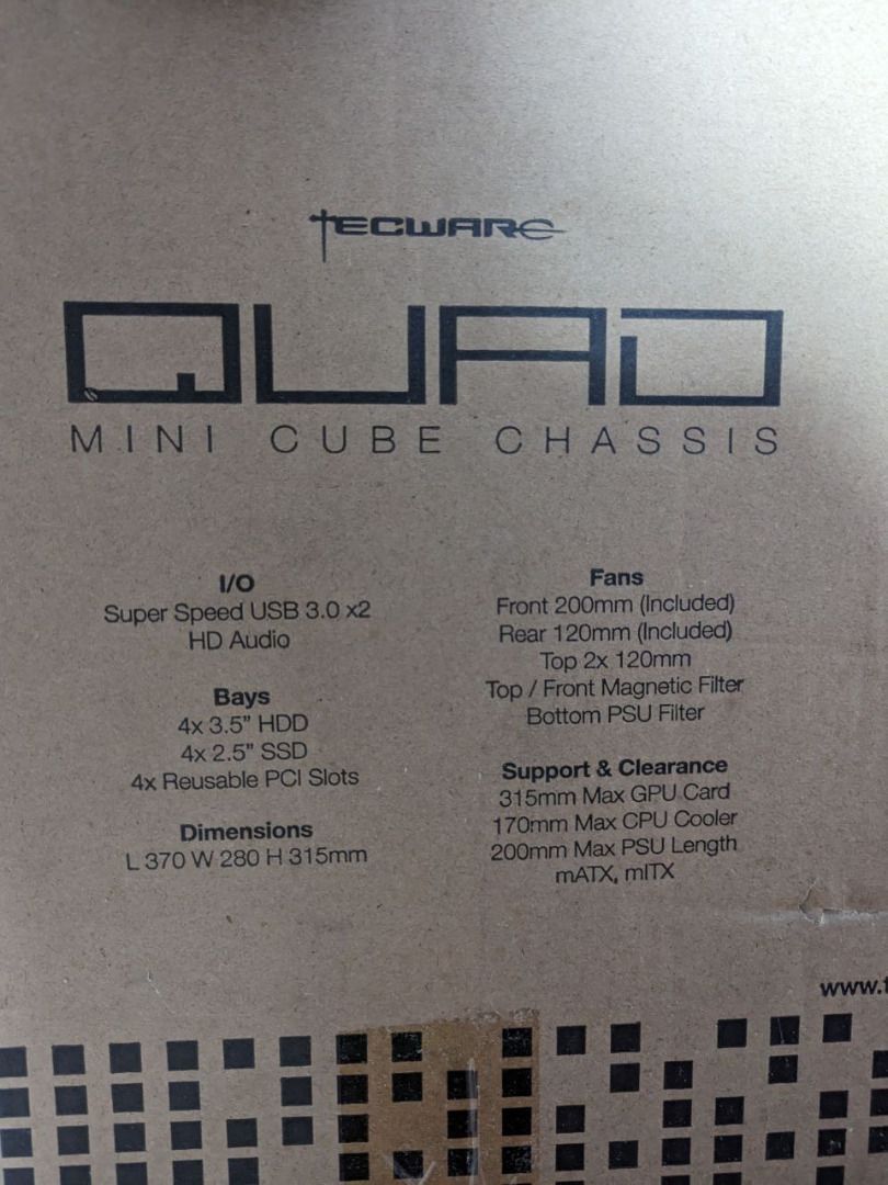 Tecware - Quad Mini Cube Chassis, Computers & Tech, Parts & Accessories ...