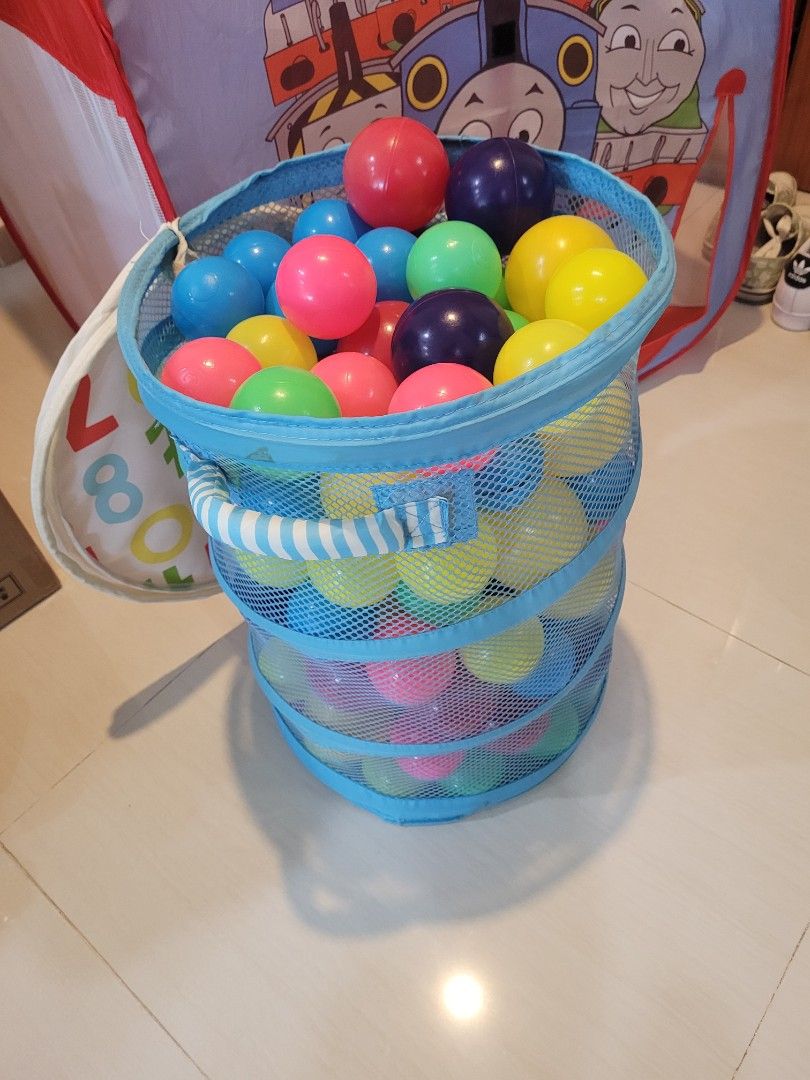 Thomas the train ball pit tents with 1 big bag of colorful plastic ...