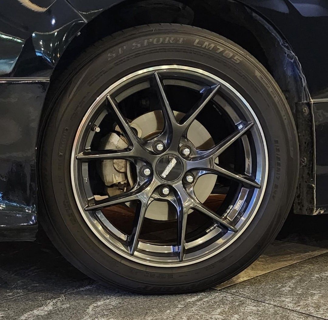 Tommi Original Rims TMF017 5x114.3 with tyres, Car Accessories, Tyres ...