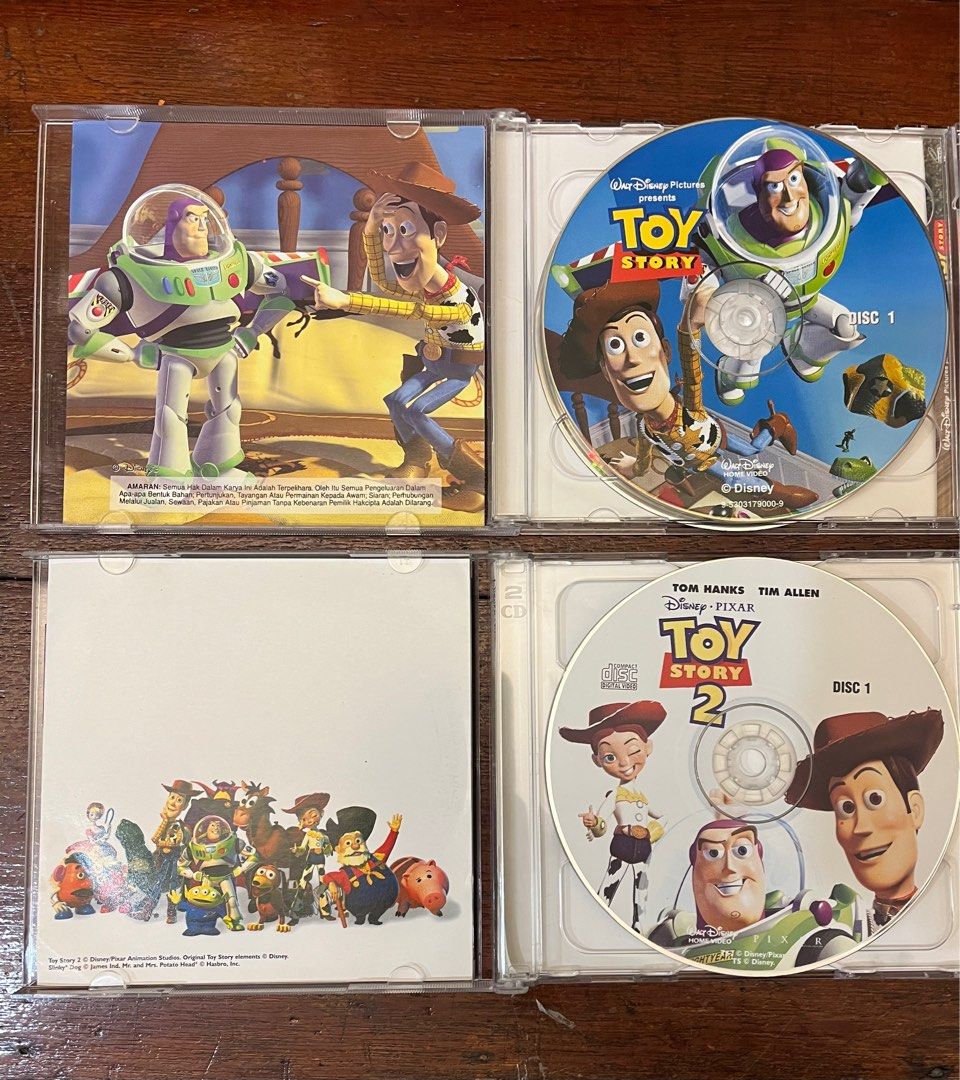 Toy Story 1&2 VCD, Hobbies & Toys, Music & Media, CDs & DVDs on Carousell