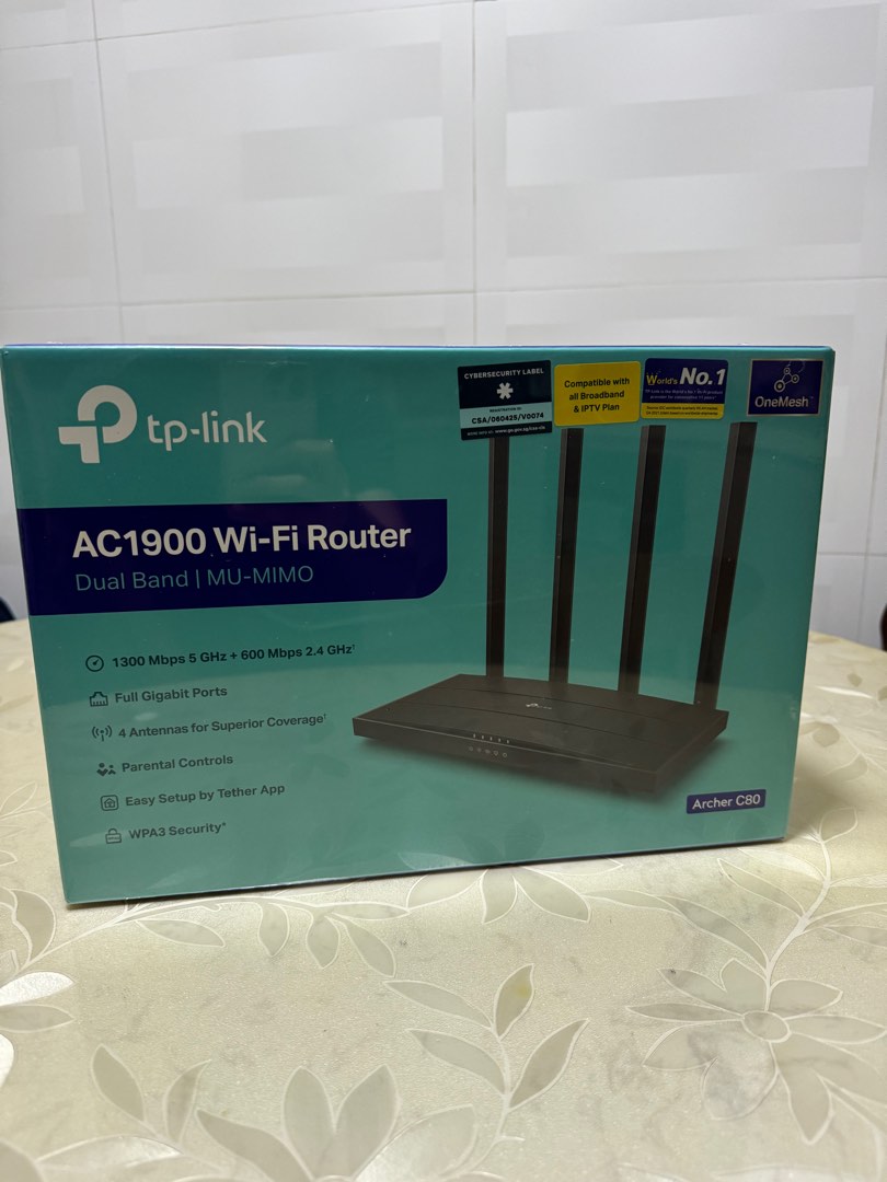 TP-Link Archer C80 AC1900 Wireless Router, Computers & Tech, Parts ...