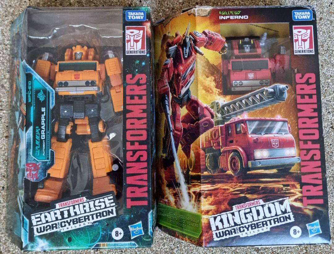 Transformers Earthrise Grapple, Trailbreaker, Hoist and Kingdom Inferno, Hobbies & Toys, Toys ...