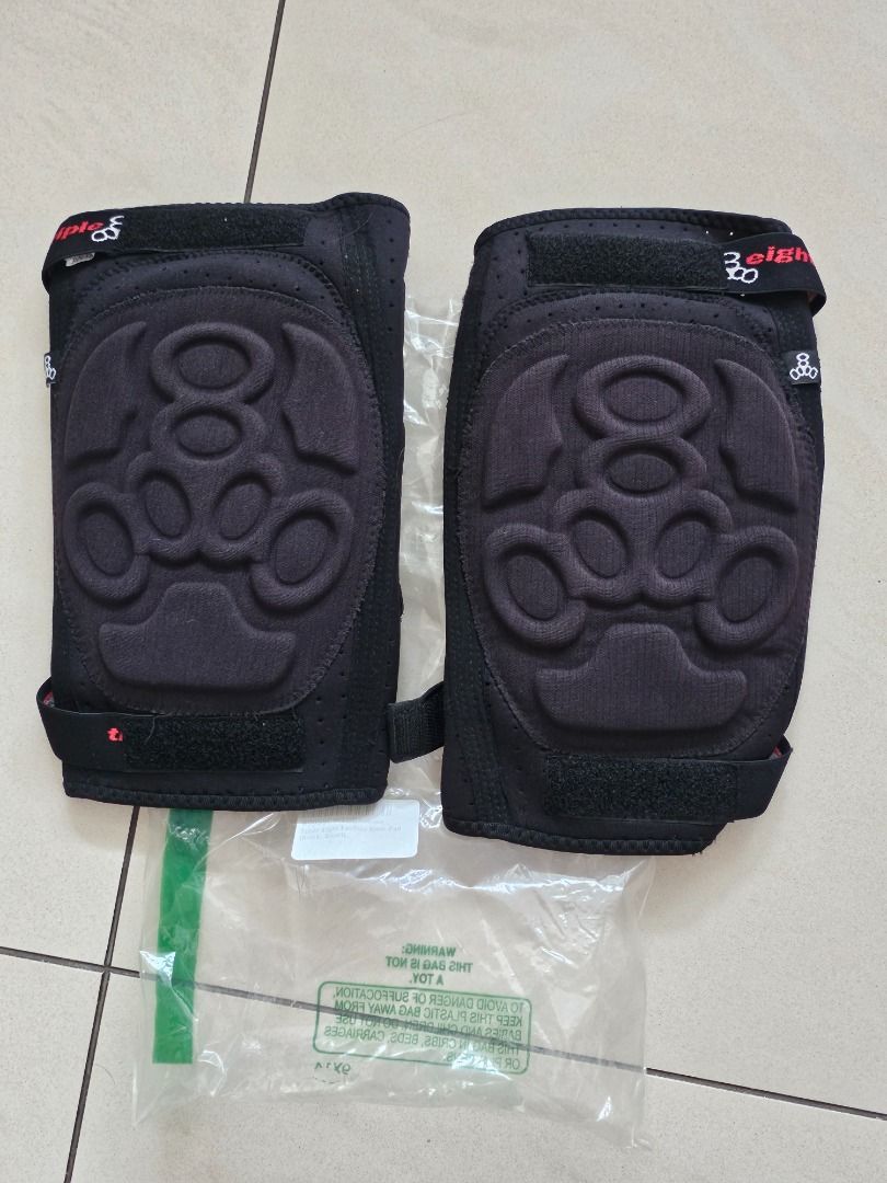 Triple Eight Exo Skin Knee Pads MTB Black Small, Sports Equipment ...