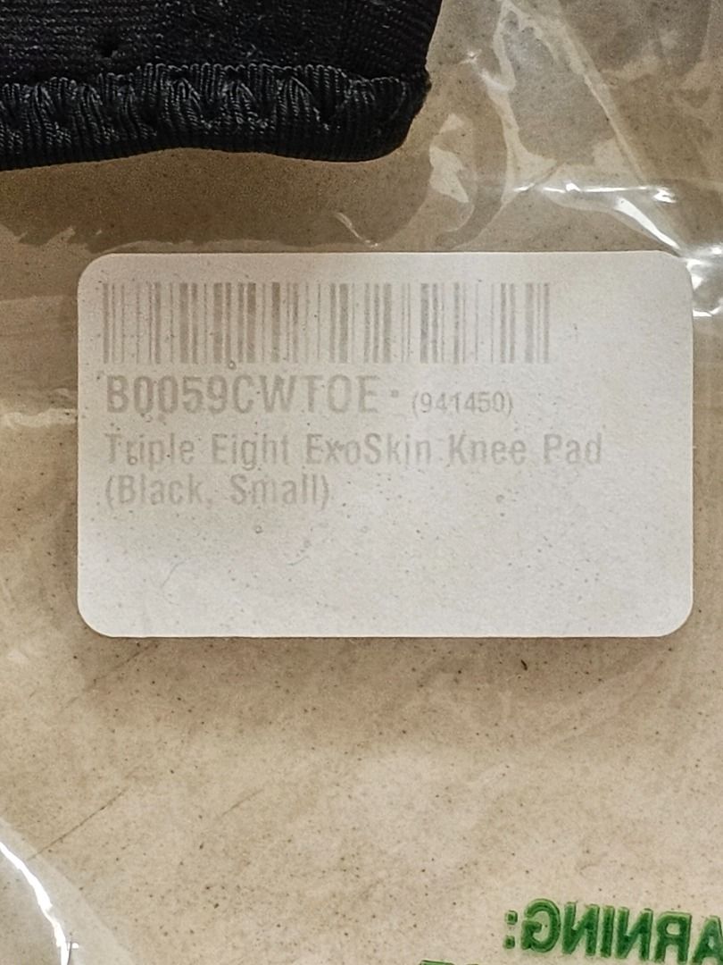 Triple Eight Exo Skin Knee Pads MTB Black Small, Sports Equipment ...