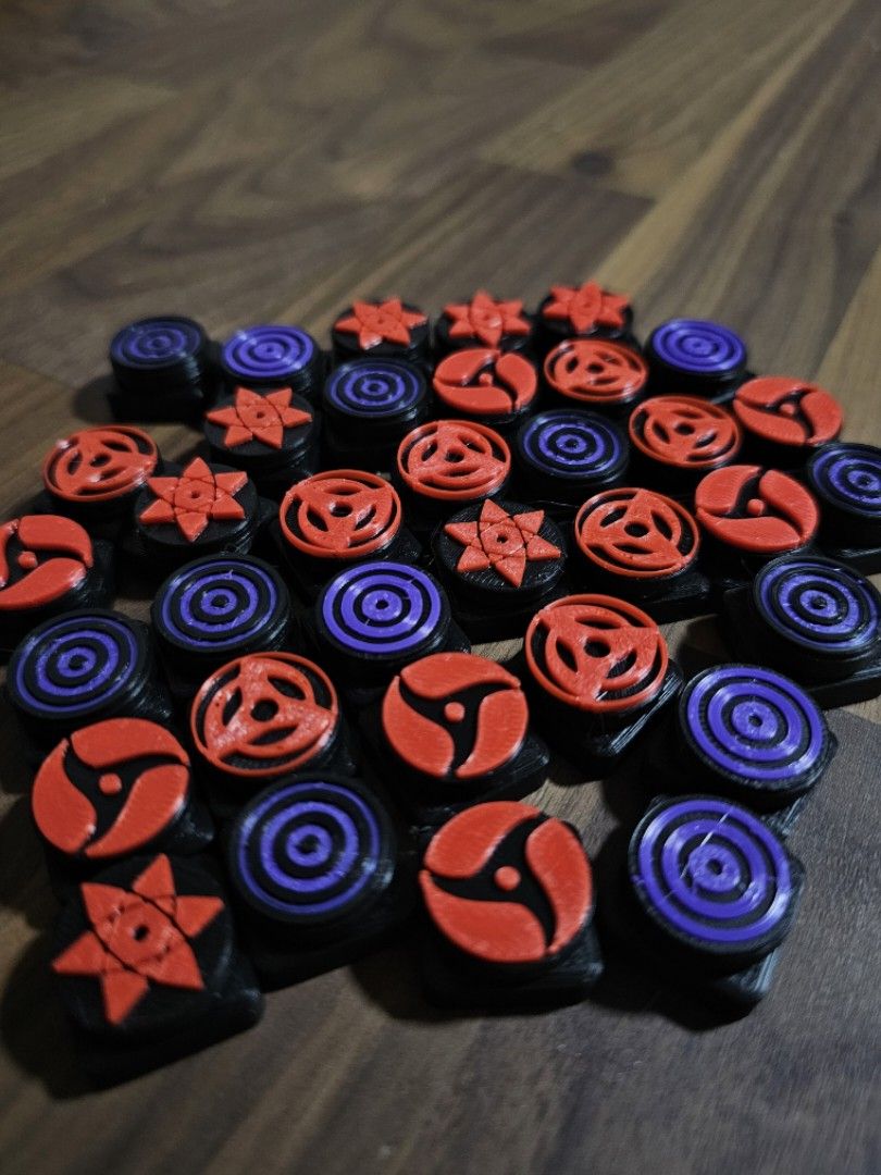 Uchiha Sharingan keycaps, Computers & Tech, Parts & Accessories ...