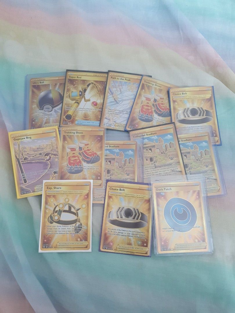 Ultra Ball | Super Rod | Dark Patch | Collapsed Stadium| Belt|Pokemon ...