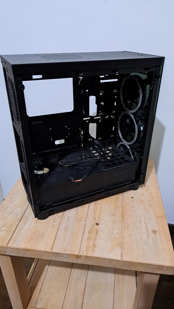Used Glass and Metal PC case with fans (Tecware Void), Computers & Tech ...