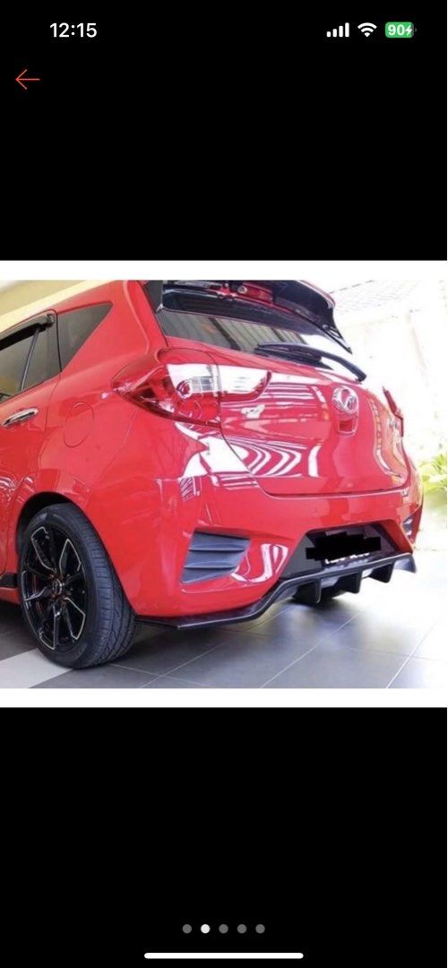 V1 Rear Diffuser Myvi Gen3 Pre-FL, Auto Accessories on Carousell