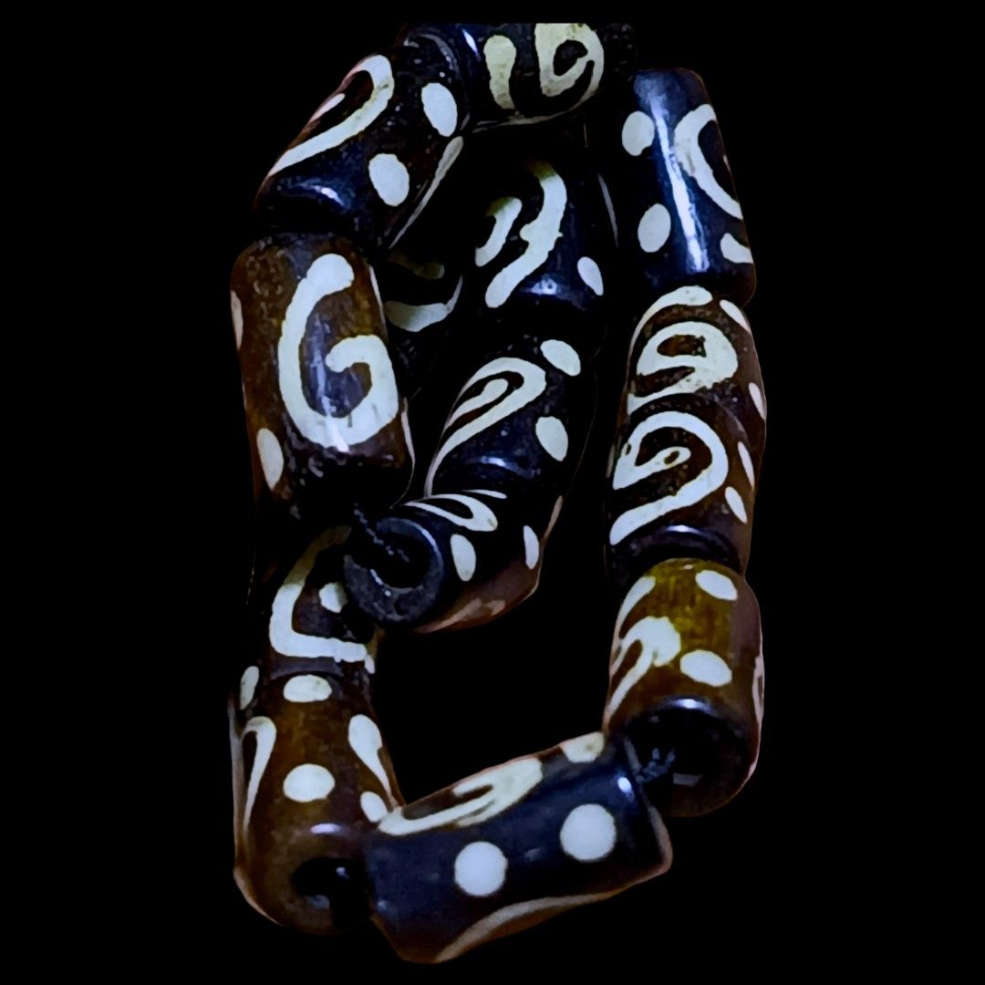 Vintage Batik Bone Beads from Kenya (Sold per String), Hobbies & Toys ...