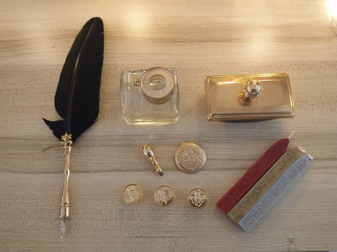 Vintage Scribe Quill Calligraphy Box Set, Hobbies & Toys, Stationary ...