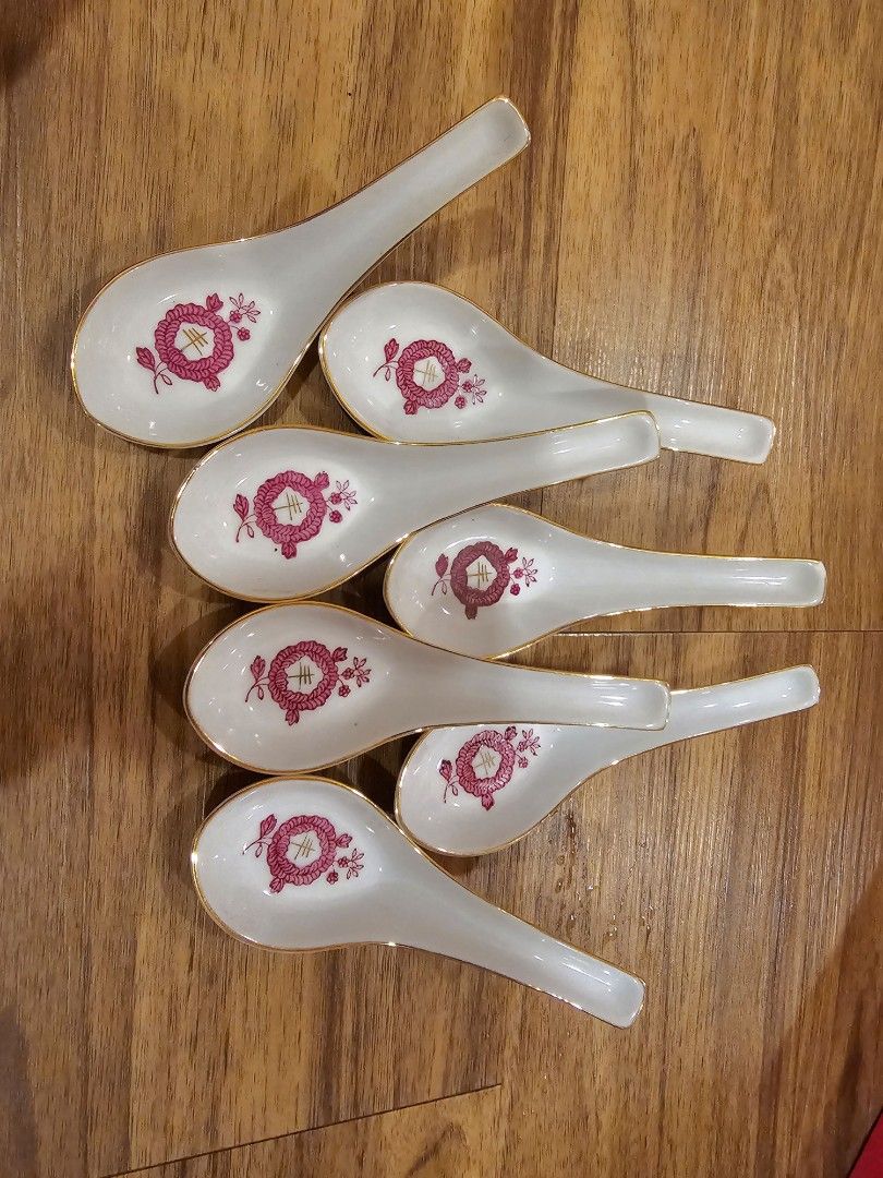 Vintage spoons porcelain, Furniture & Home Living, Kitchenware ...