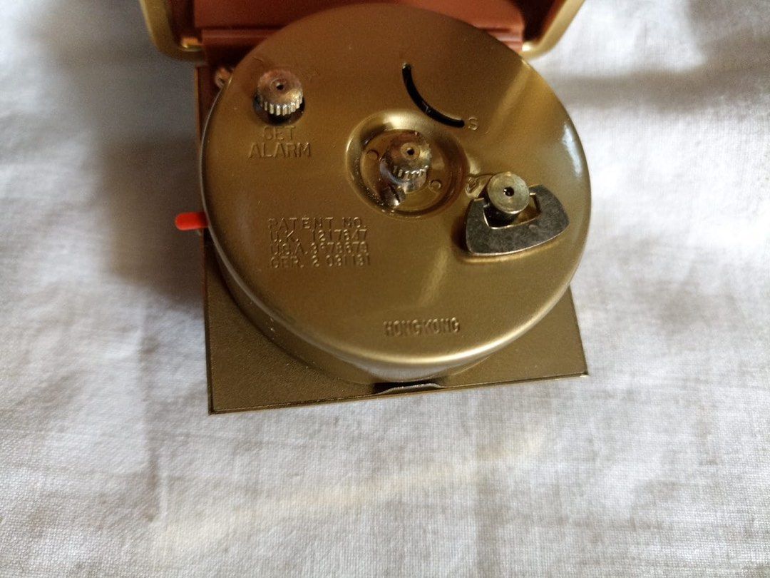 Vintage Travel Alarm Clock Mechanical Wound, Hobbies & Toys, Travel ...