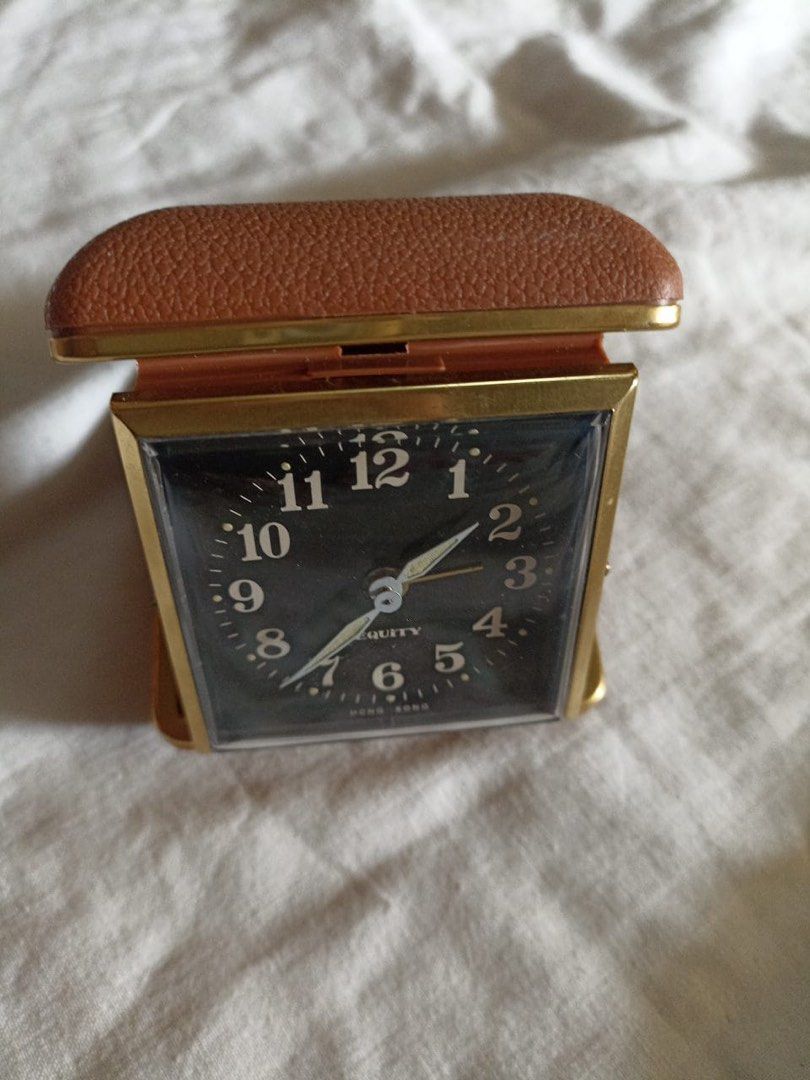 Vintage Travel Alarm Clock Mechanical Wound, Hobbies & Toys, Travel ...