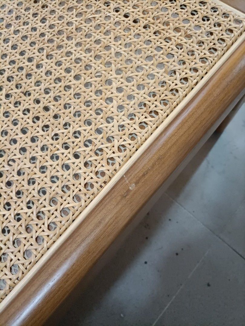 VOLONIA Rattan Lounge Chair in WALNUT, Furniture & Home Living ...