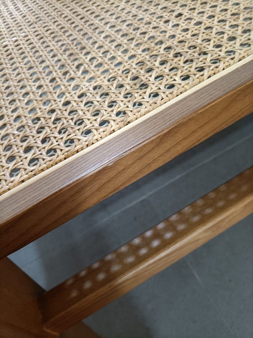 VOLONIA Rattan Lounge Chair in WALNUT, Furniture & Home Living ...
