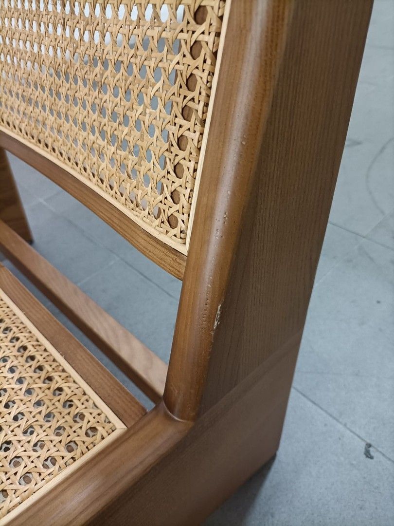 VOLONIA Rattan Lounge Chair in WALNUT, Furniture & Home Living ...