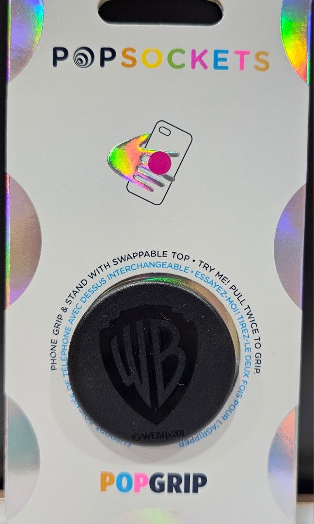 Warner Bros Popsocket with Batman top, Mobile Phones & Gadgets, Mobile ...