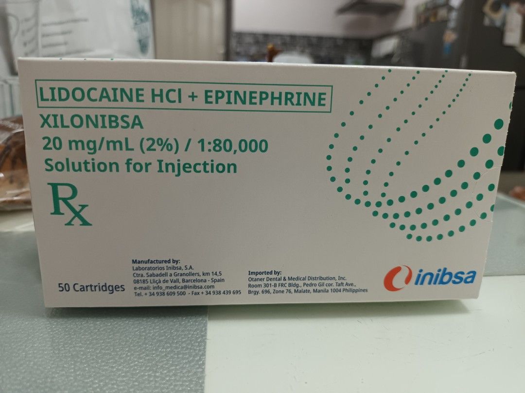 Xilonibsa Lidocaine Dental Anesthesia, Health & Nutrition, Medical ...