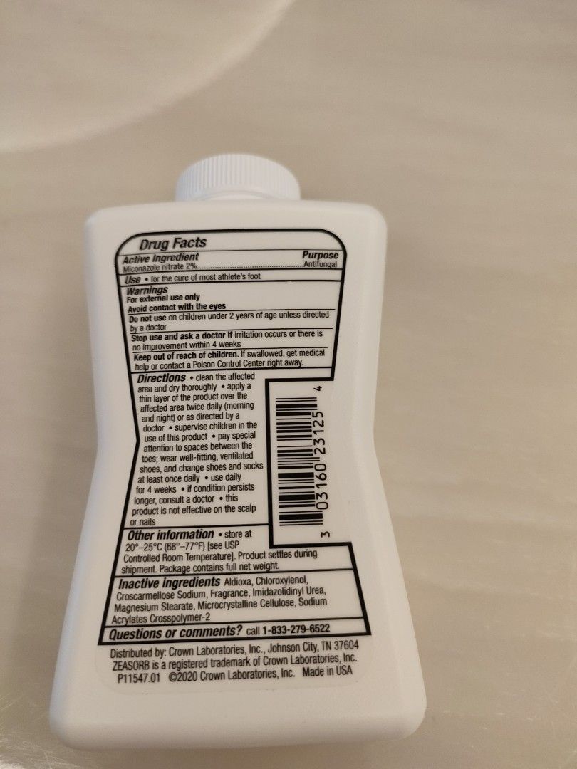 Zeasorb AF Antifungal Treatment Super Absorbent Powder, Health ...