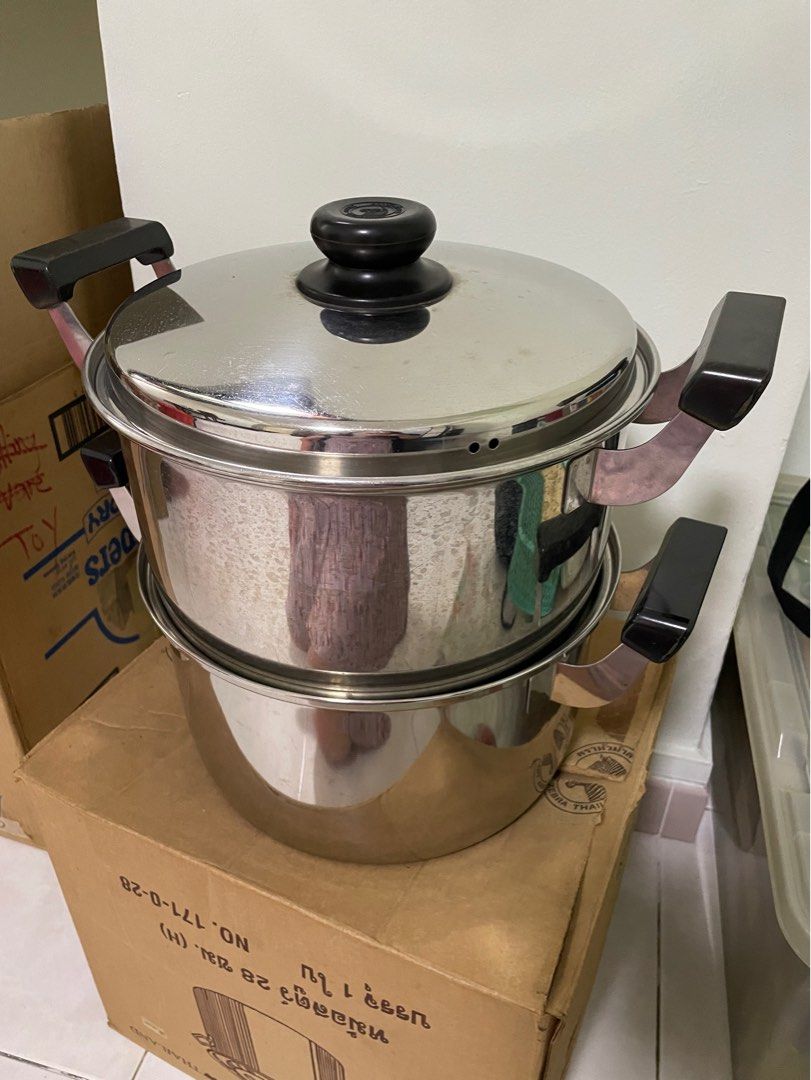 Zebra Stainless Steel Pot with steam tray, TV & Home Appliances ...