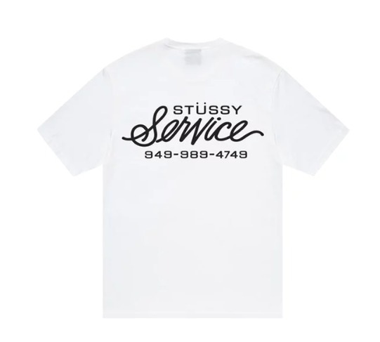 (100% Authentic) Stussy Service Tee, Men's Fashion, Tops & Sets ...