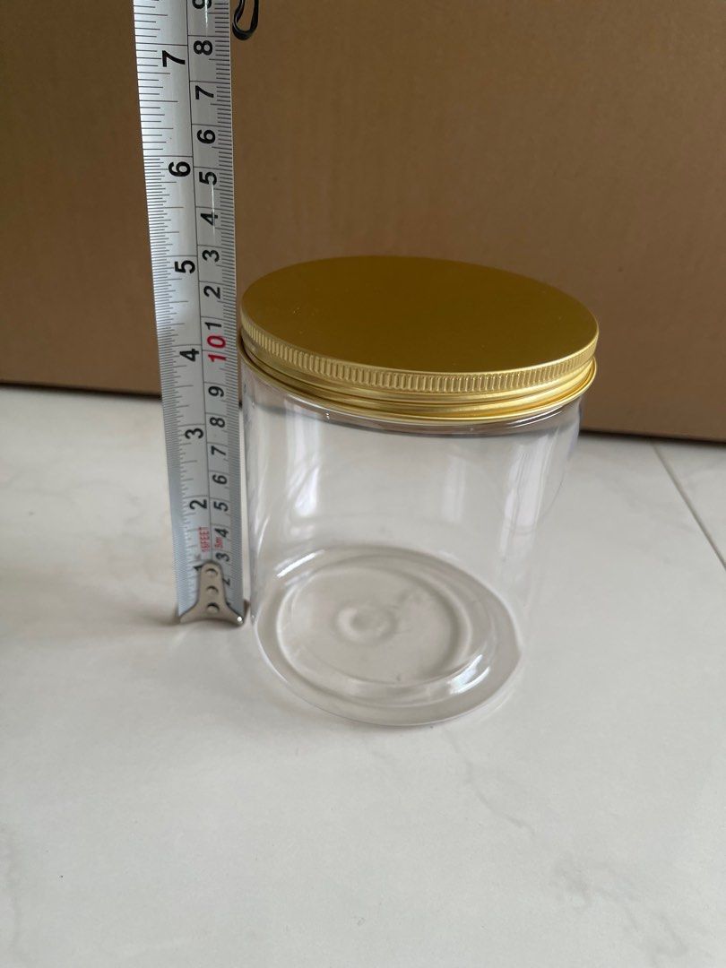 10cm diameter Plastic Cookie Container Jar (1pcs), Furniture & Home ...