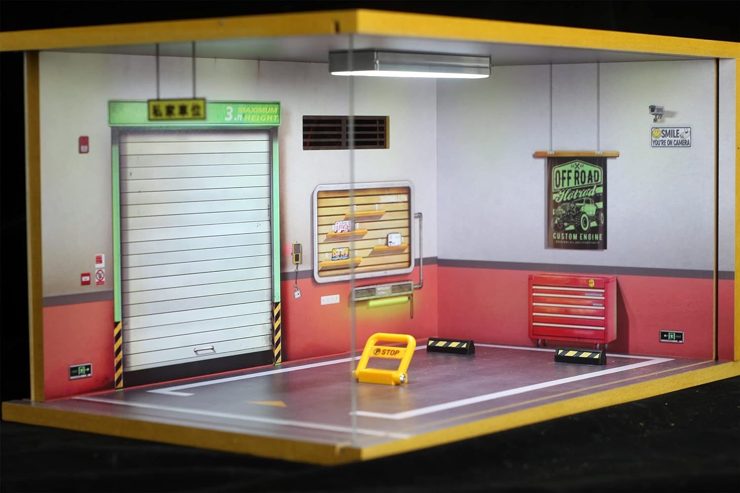 1/18 Scale Model Car Display Case - 1:18 Car Garage Display Case with ...