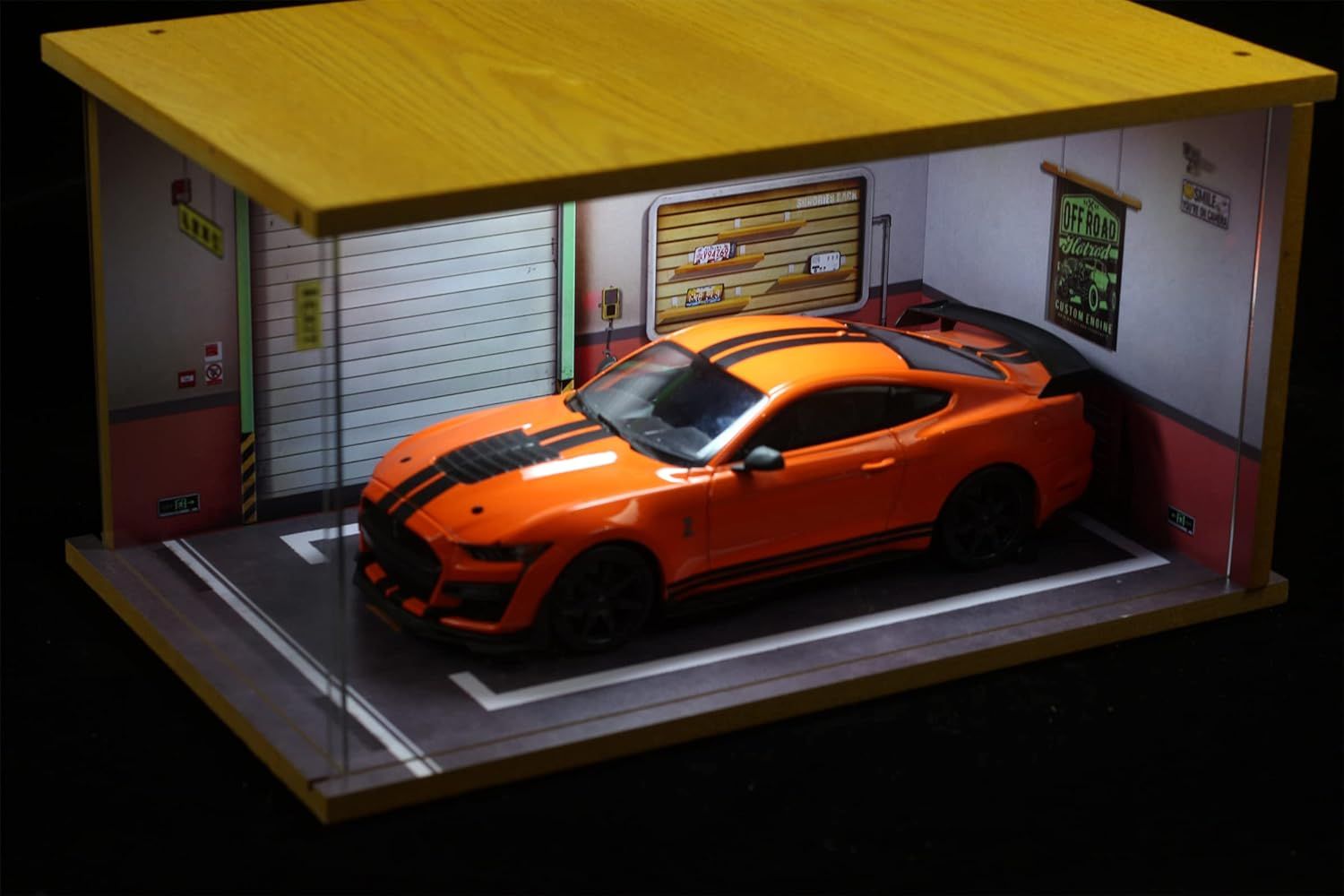 1/18 Scale Model Car Display Case - 1:18 Car Garage Display Case with ...