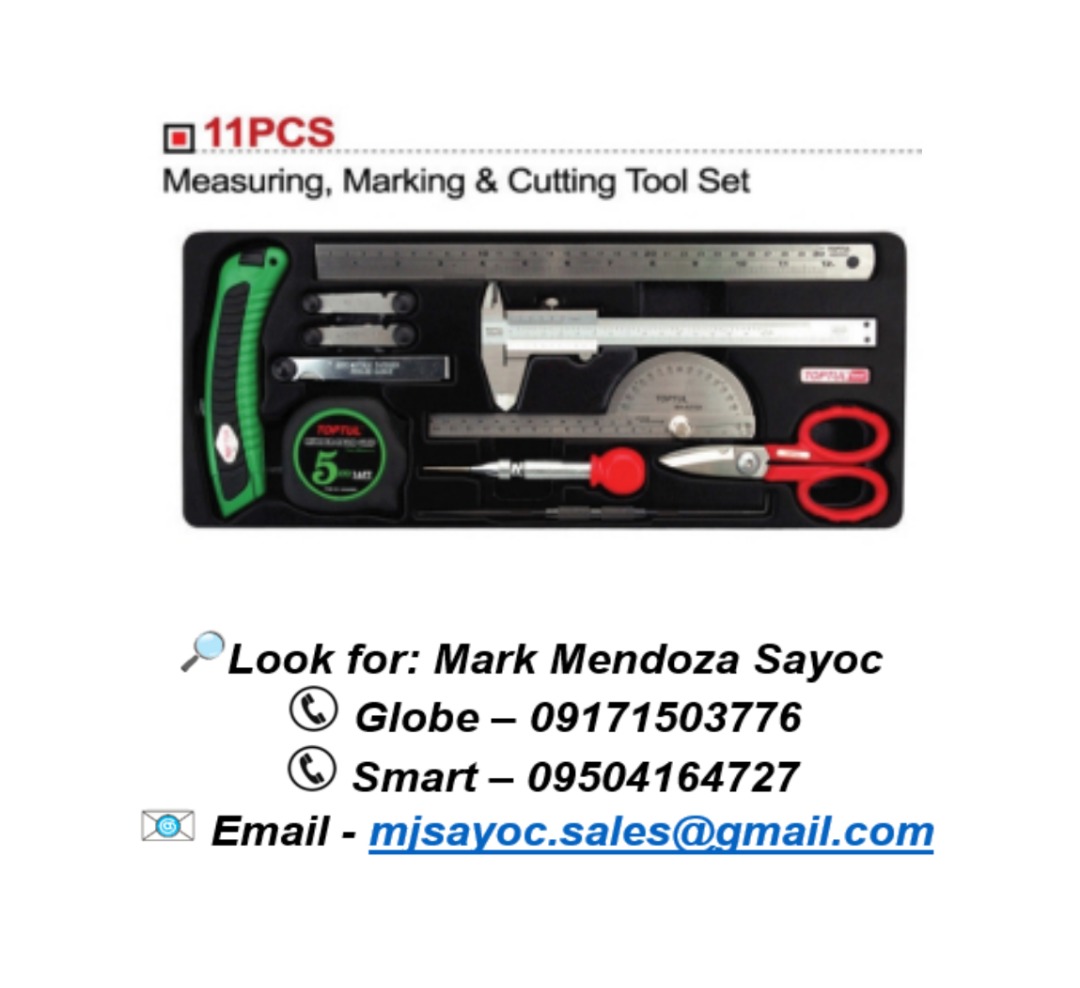 11PCS - Measuring, Marking & Cutting Tool Set, Commercial & Industrial ...