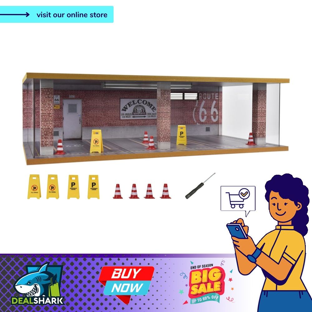 1/24 Scale Model Car Display Case with Light, 1 24 Diecast Cars Storage ...