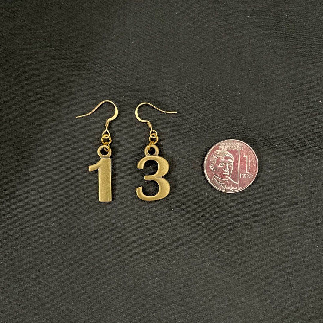13 Number Thirteen Dangling Earrings - Taylor Swift Eras Tour Speak Now ...