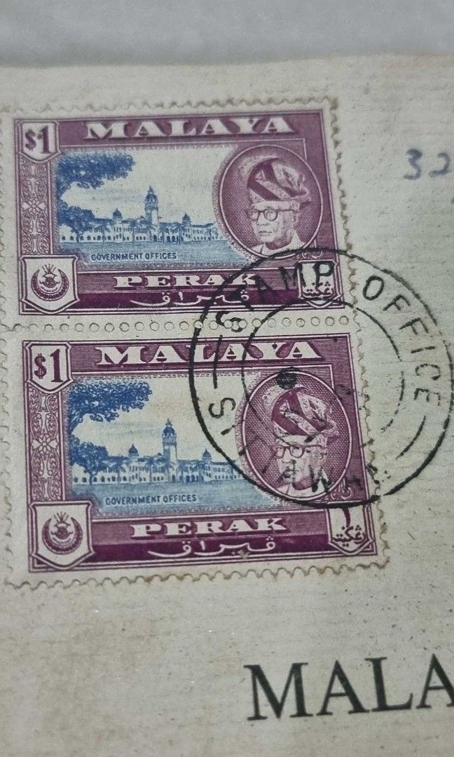 1957 Setem Stamp Old Document Malaya Merdeka Rare Perak, Hobbies & Toys ...