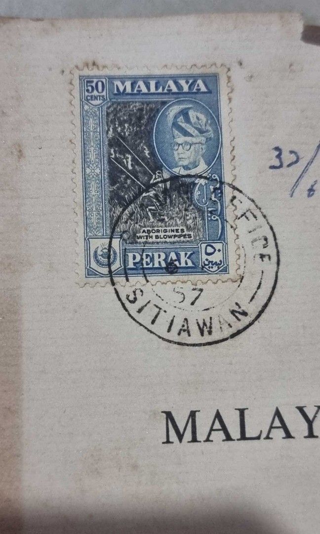 1957 Setem Stamp Old Document Malaya Merdeka Rare Perak, Hobbies & Toys ...