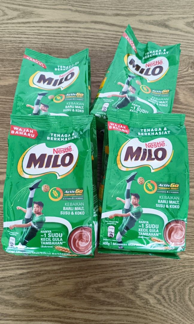 4 packets (400g each) Milo, Food & Drinks, Beverages on Carousell