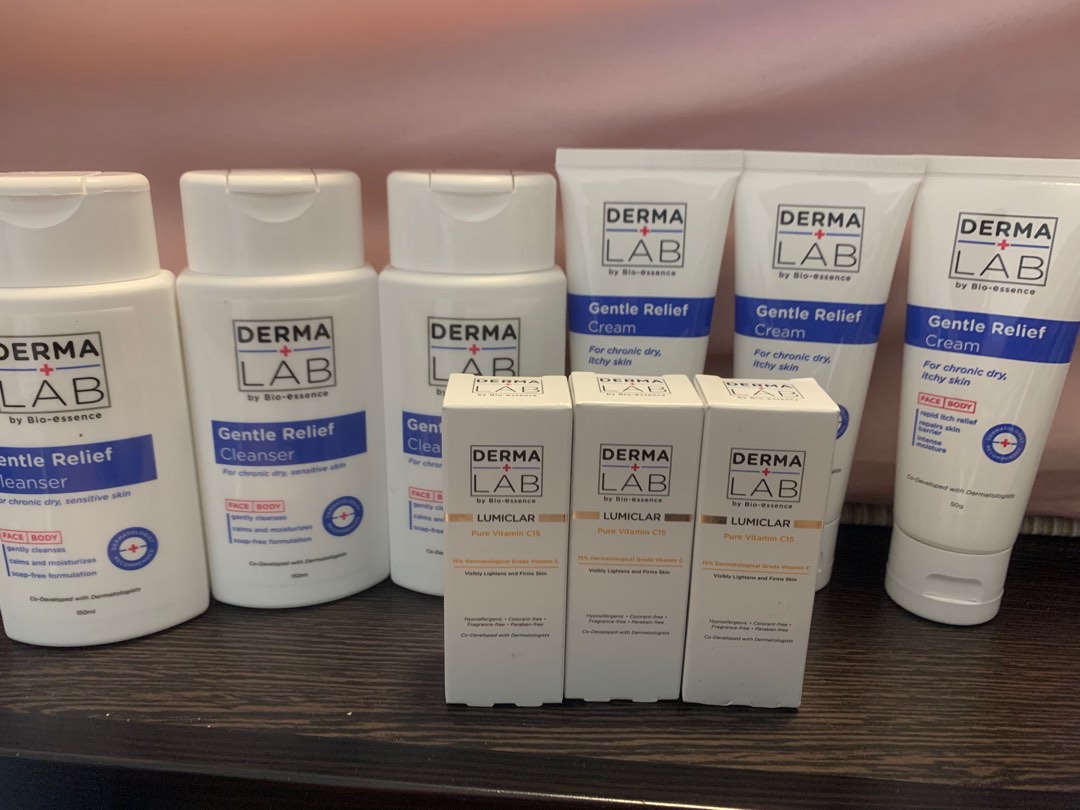 9 For $40 -Derma lab Gentle Relief cleanser (150ml) and Cream (50g ...