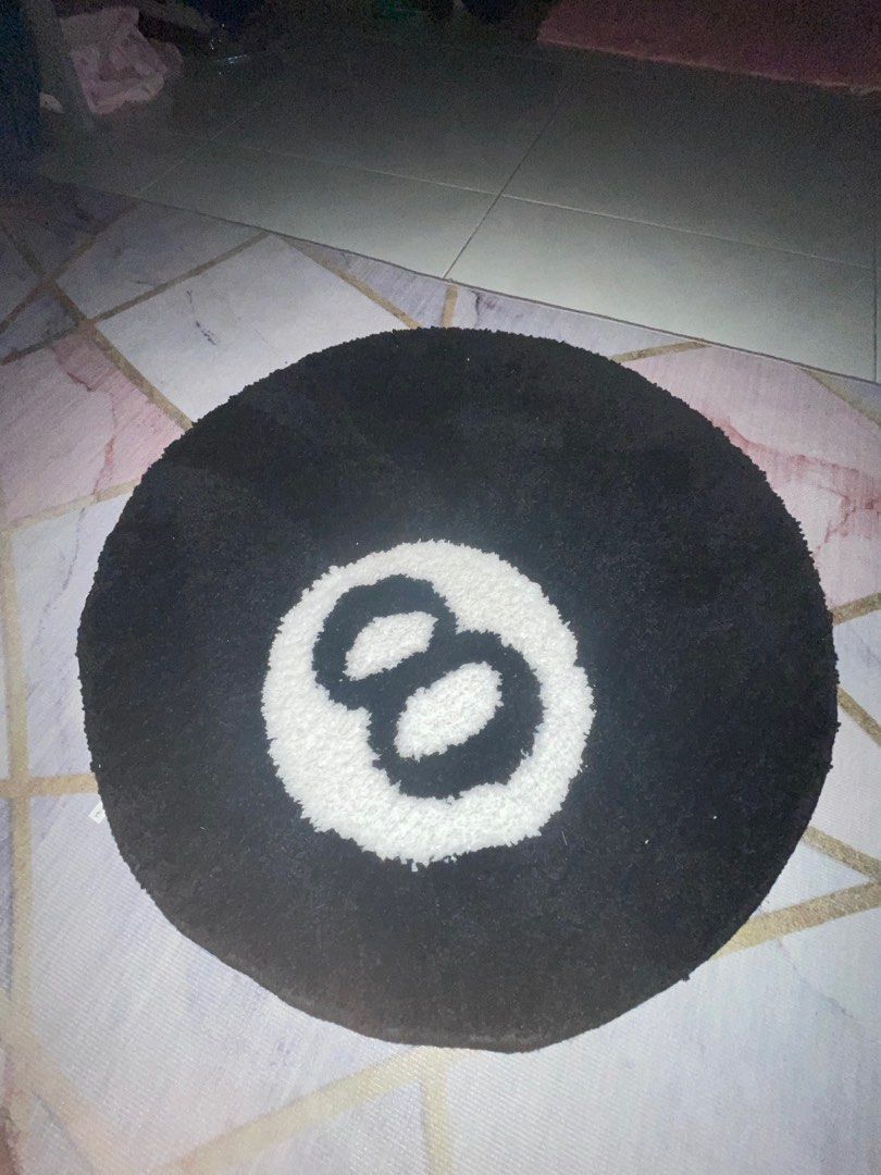 8 ball stussy rug / carpet, Furniture & Home Living, Home Decor ...