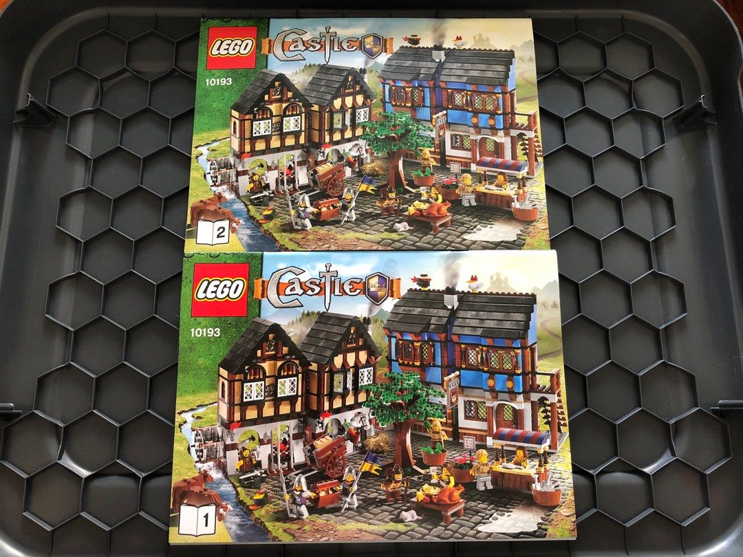 新淨 Lego Castle 10193 Medieval Market Village 城堡 村莊, 興趣及遊戲, 玩具 & 遊戲類 ...