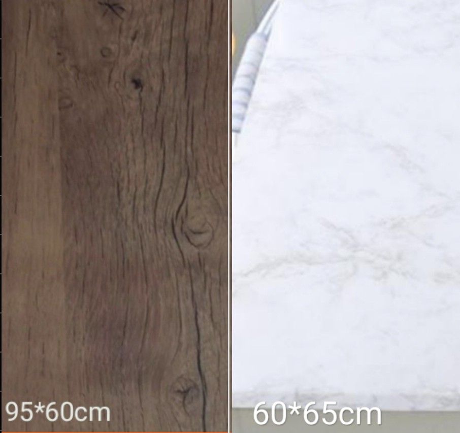 light dark wood marble design cabinet lamination sticker cabinet ...