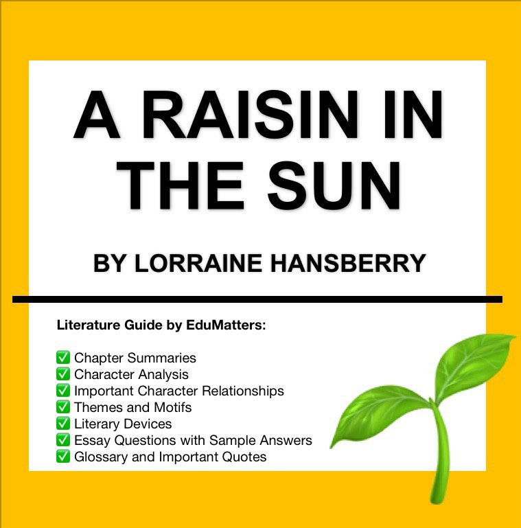 A Raisin in the Sun by Lorraine Hansberry Literature Study Guide Notes ...