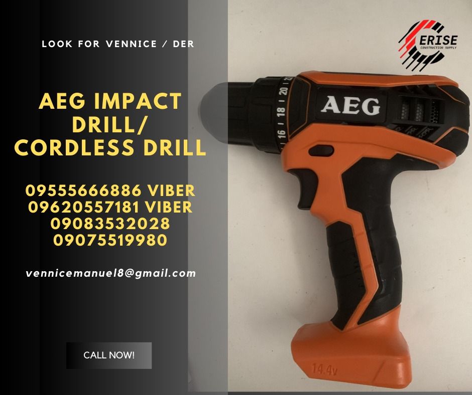 AEG impact drill/cordless drill, Commercial & Industrial, Construction & Building Materials on ...