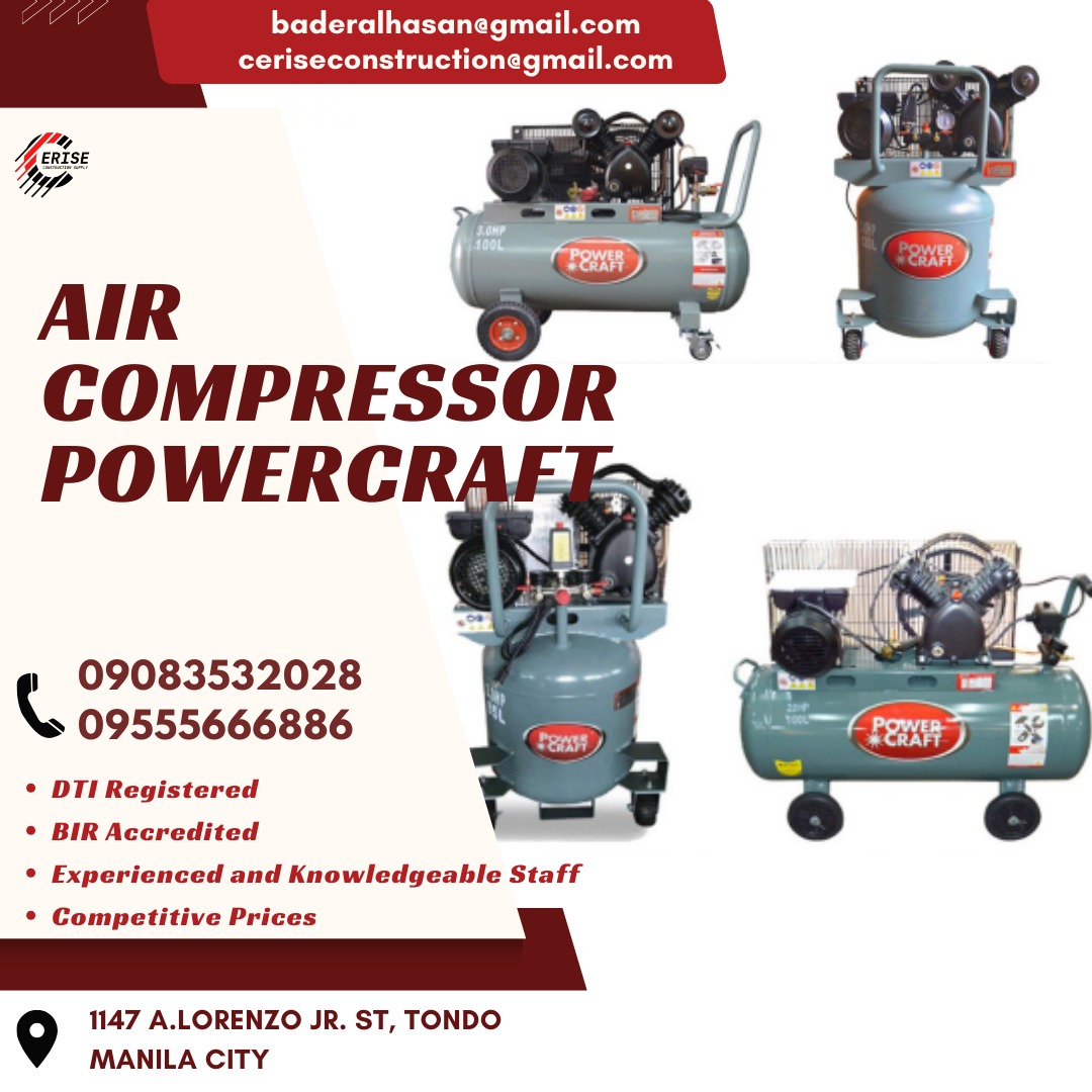 AIR COMPRESSORS POWERCRAFT BRAND FOR SALE, Commercial & Industrial ...