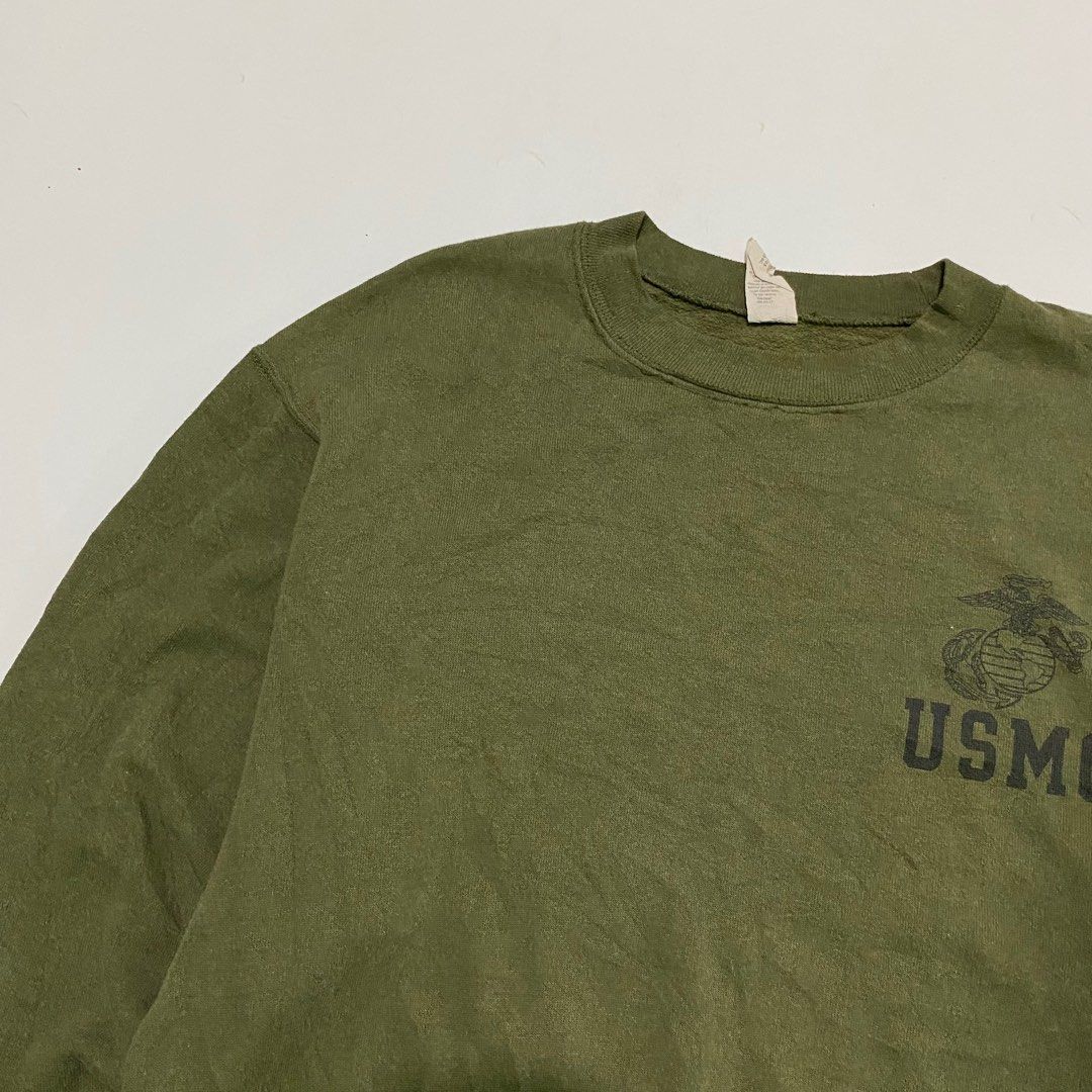 An Original Vintage USMC Crewneck, Men's Fashion, Tops & Sets, Hoodies ...