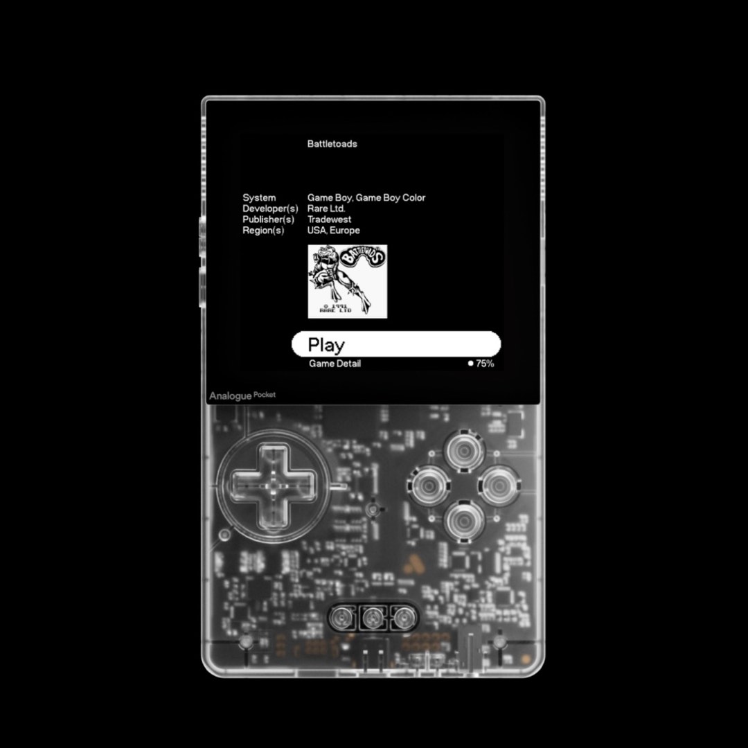 Analogue Pocket Transparent Clear, Video Gaming, Video Game Consoles ...