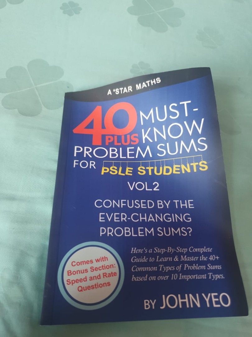 A*STAR MATHS PSLE PROBLEM SUMS VOL 1,2,3,5,6, Hobbies & Toys, Books ...