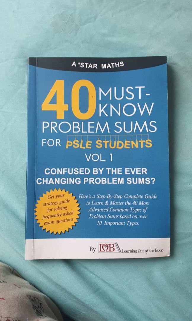 A*STAR MATHS PSLE PROBLEM SUMS VOL 1,2,3,5,6, Hobbies & Toys, Books ...