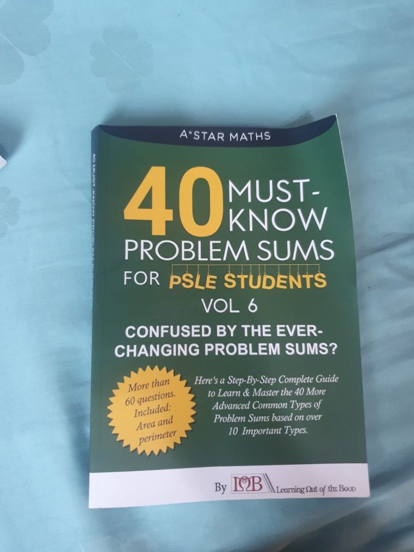 A*STAR MATHS PSLE PROBLEM SUMS VOL 1,2,3,5,6, Hobbies & Toys, Books ...