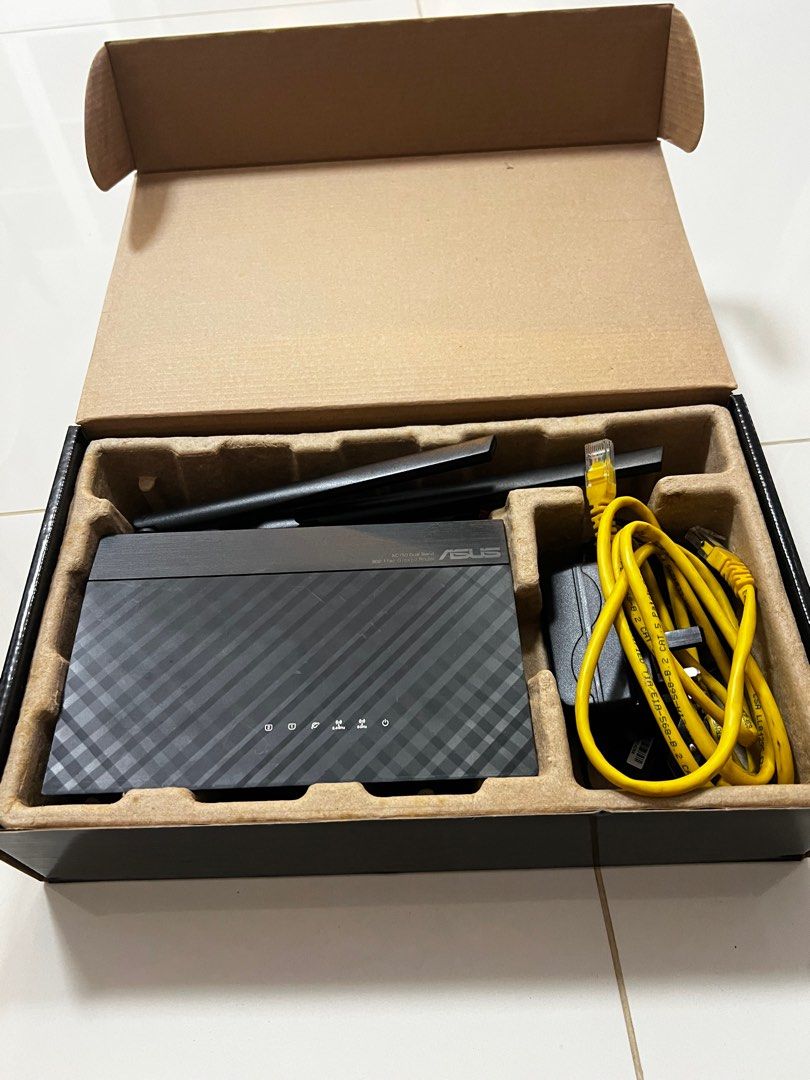 ASUS RT-AC53 wireless AC750 gigabit dual band router, Computers & Tech ...