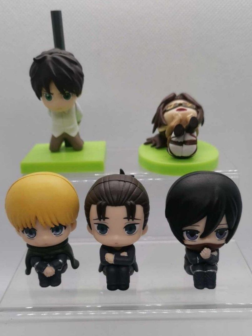 Attack on Titan chibis, Hobbies & Toys, Toys & Games on Carousell
